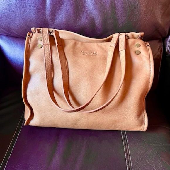 Bags | American Leather Co Lenox Triple Entry Satchel | Poshmark